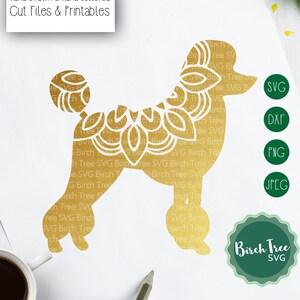 Poodle Mandala Svg Cut File, Poodle Svg, Mandala SVG, Poodle Zentangle ...