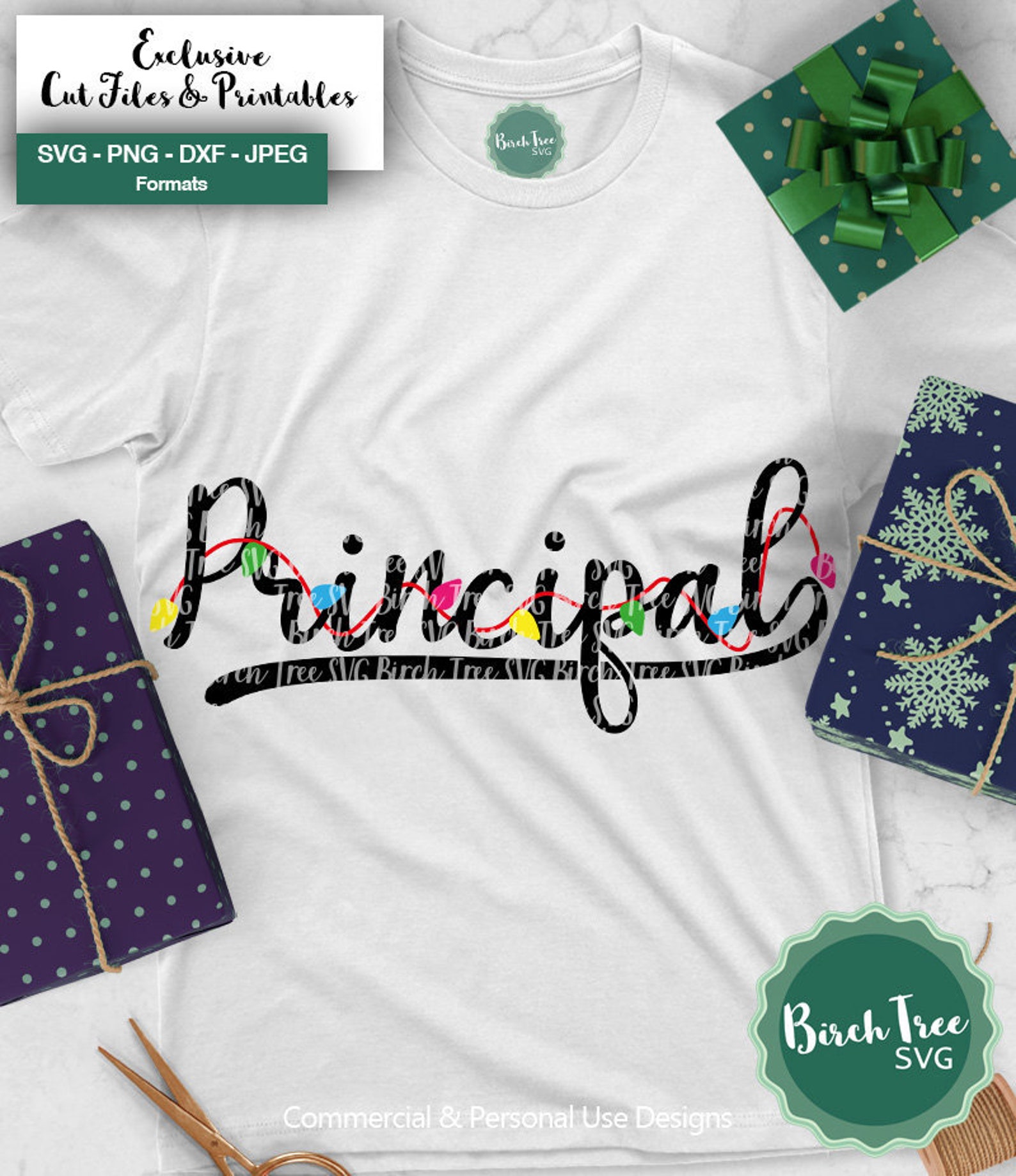 Principal Christmas Svg Christmas Lights Svg Principals - Etsy