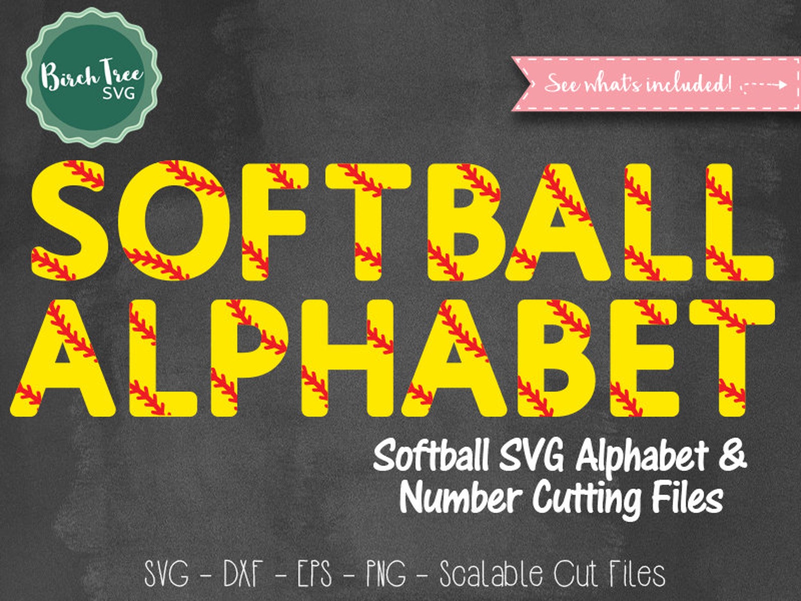 Softball Font Svg Softball Alphabet SVG Fonts Softball - Etsy