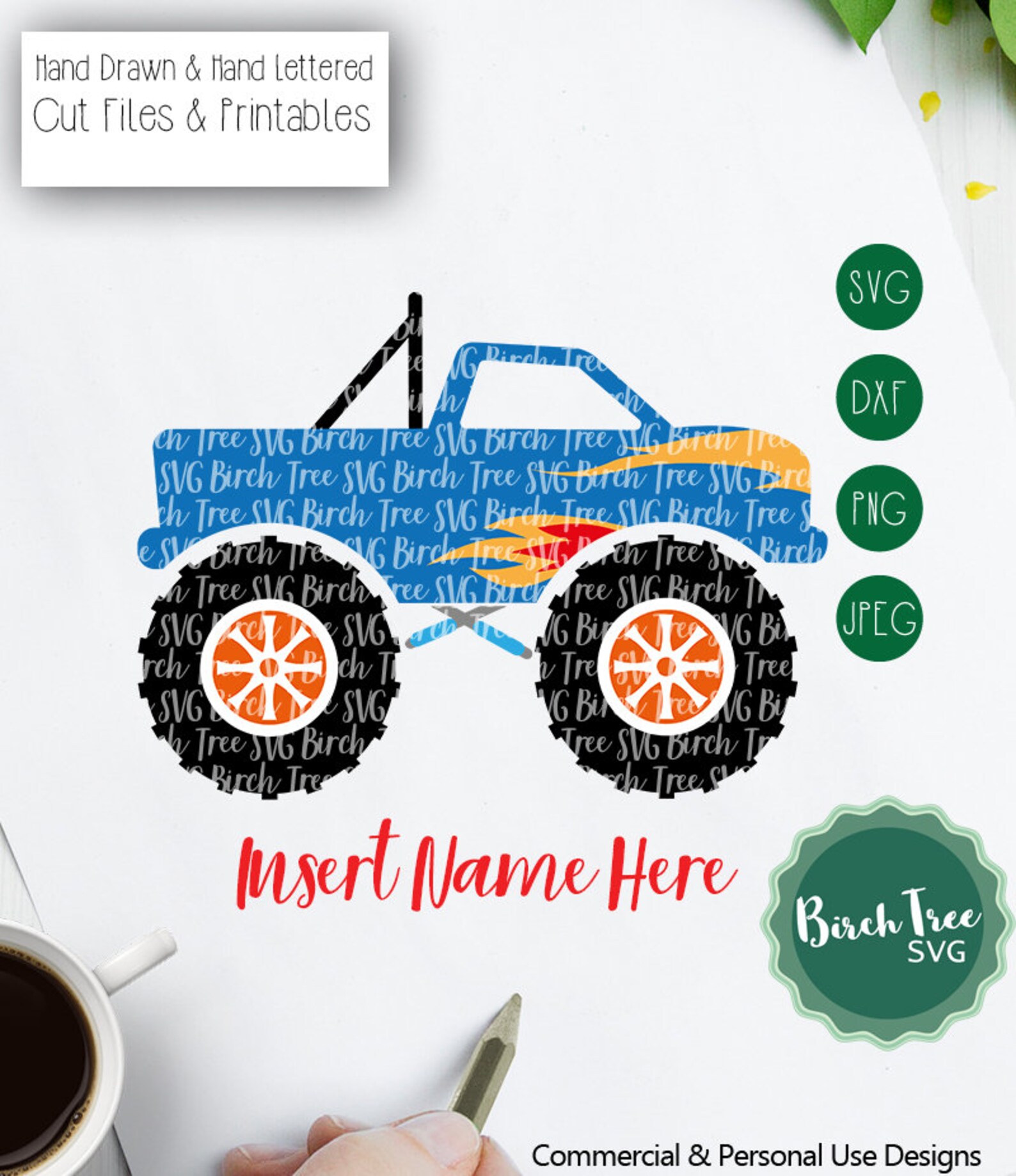 Monster Truck SVG Monster Truck Cut File Monster Truck - Etsy