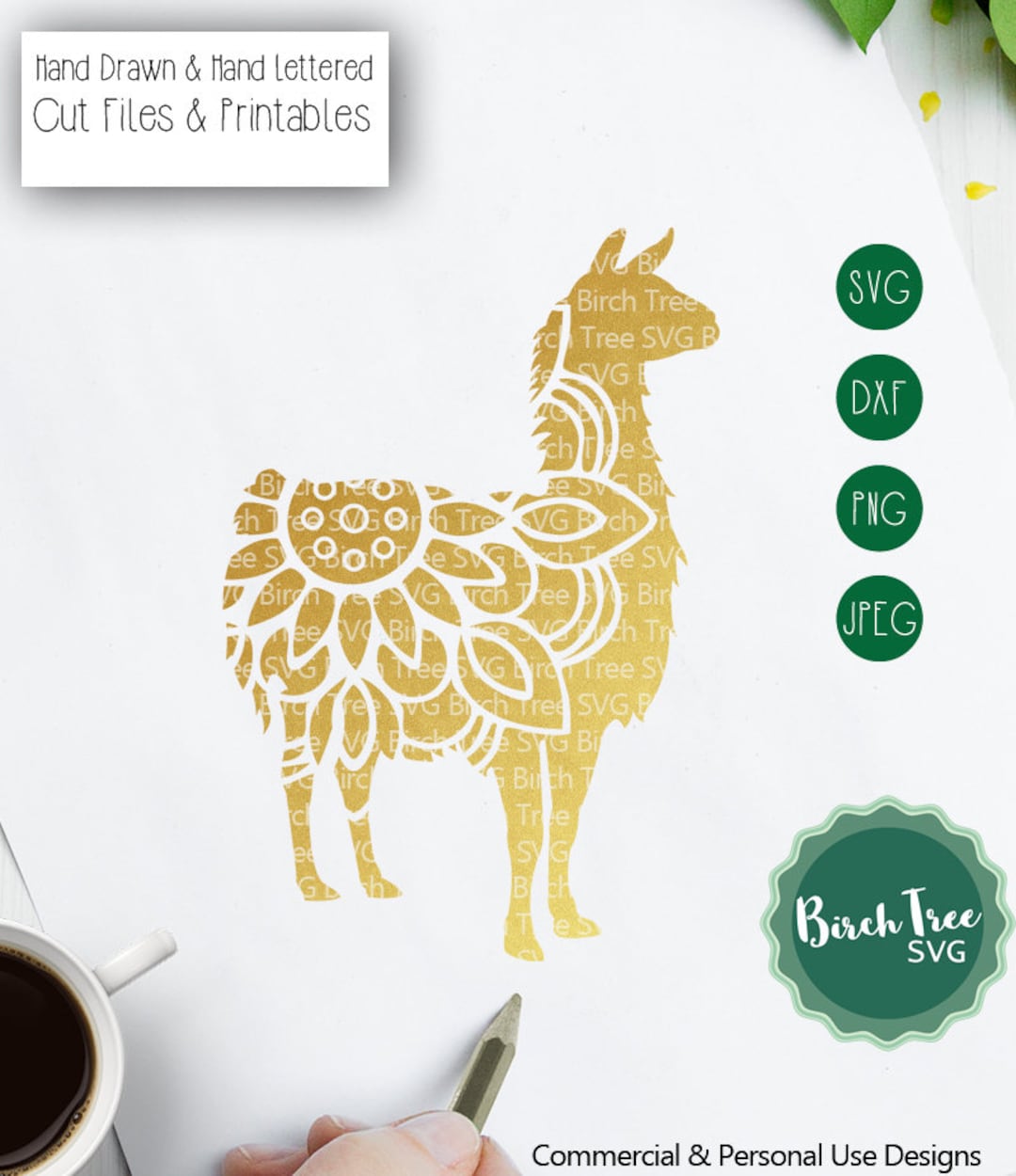 Llama Mandala Svg, Llama Svg Cut File, Mandala SVG, Llama Clipart ...