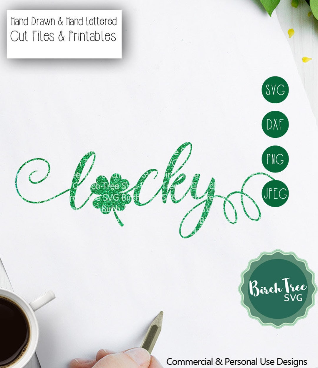 Lucky St Patricks Day SVG Cut File, Shamrock SVG, St Patrick's Day ...