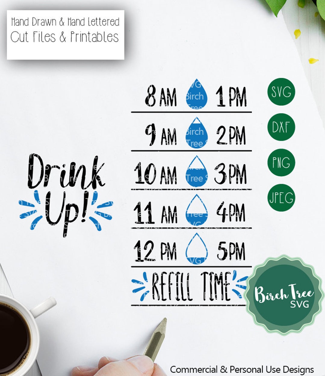 Water Tracker SVG, Water Bottle SVG Cutting File, Stay Hydrated Svg ...