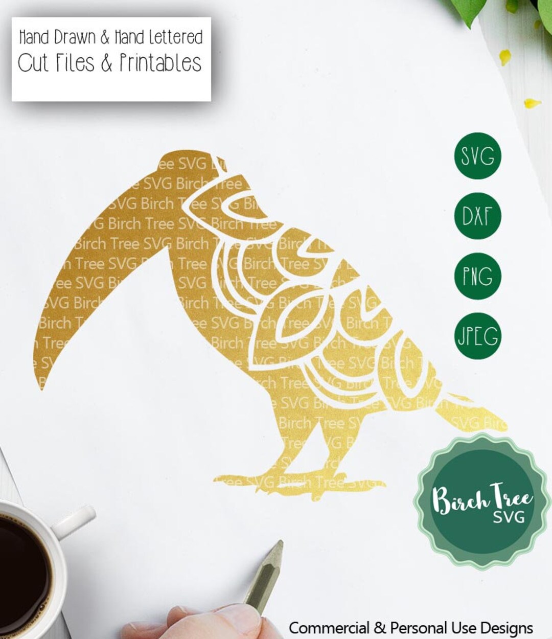 Toucan Mandala SVG, Toucan Svg, Boho SVG, Toucan Clipart, Boho Flower ...