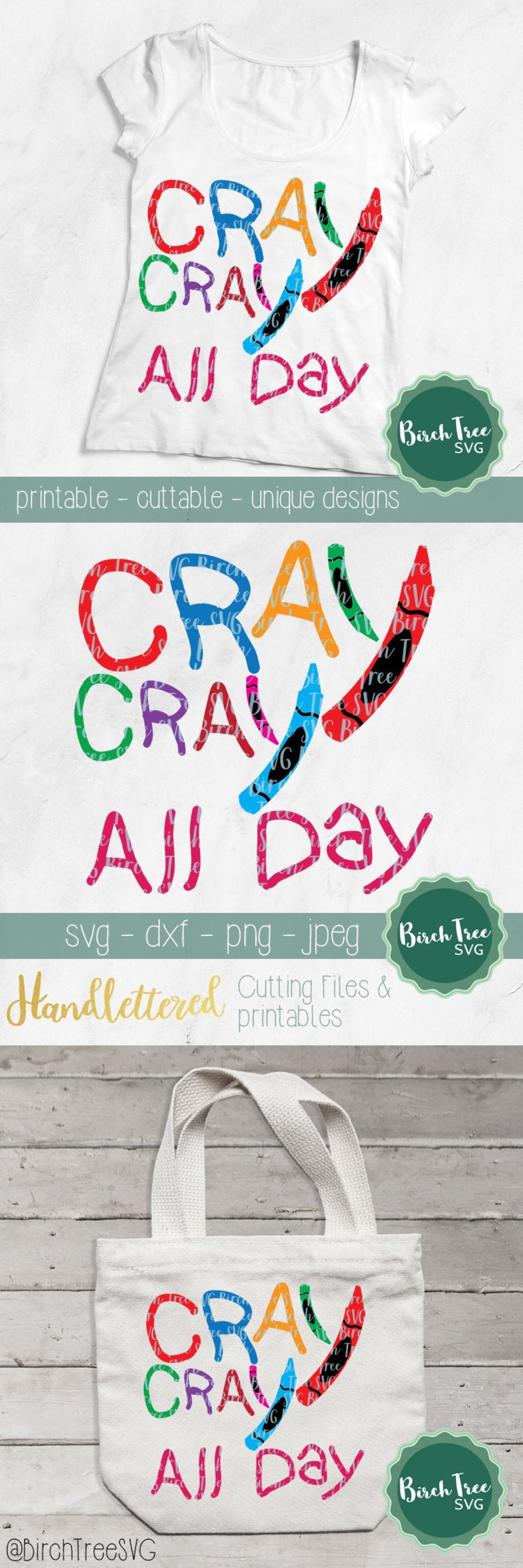Cray Cray All Day Svg Back to School Svg Teacher Svg Cray | Etsy