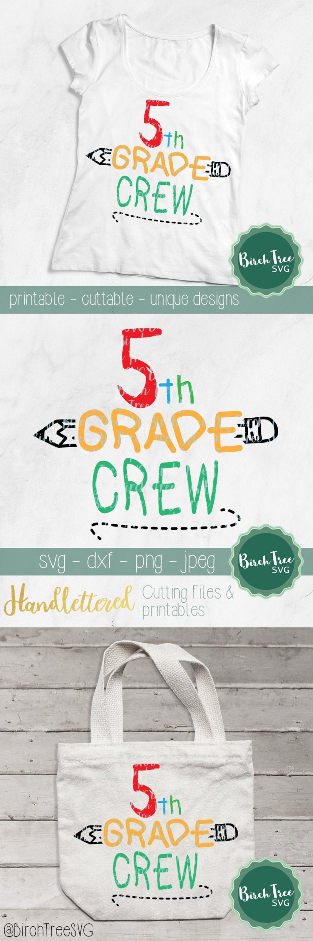 5th Grade Crew Svg, 5th Grade Teacher Shirt Svg Fifth Grade Crew Svg ...