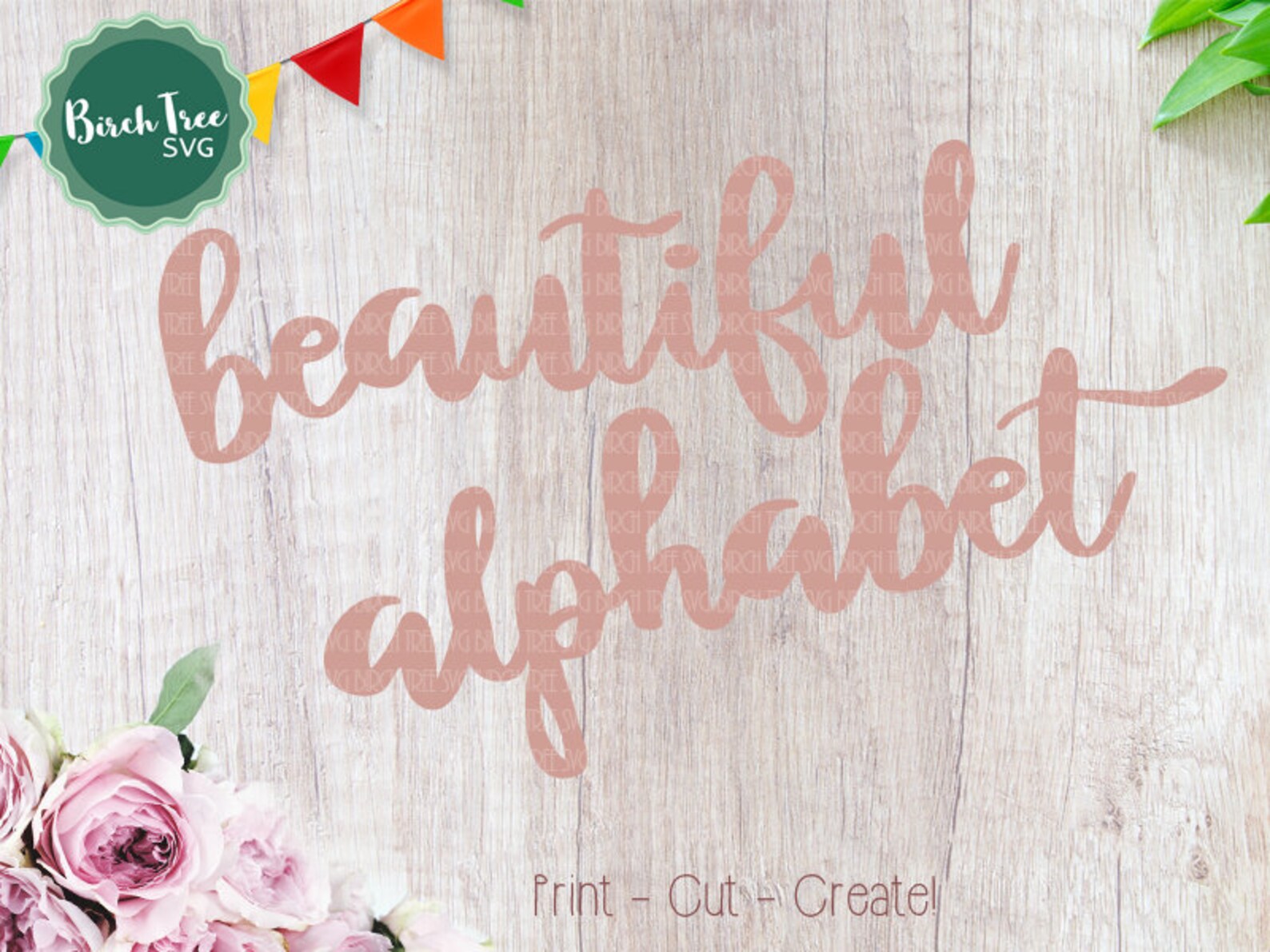 Alphabet Font SVG Cutfile Modern Calligraphy SVG Handwritten | Etsy