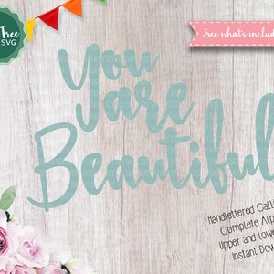 Alphabet SVG Font Cutfile, Modern Calligraphy SVG, Handwritten Script ...