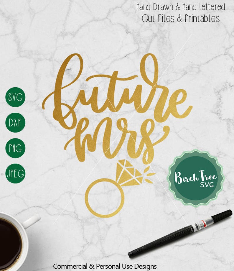 Future Mrs SVG Engaged SVG Decal Tshirt Design SVG Cutting - Etsy