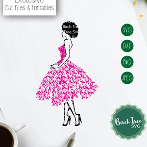 Survivor Svg, African American Svg, Pink Ribbon Svg, African Clipart ...