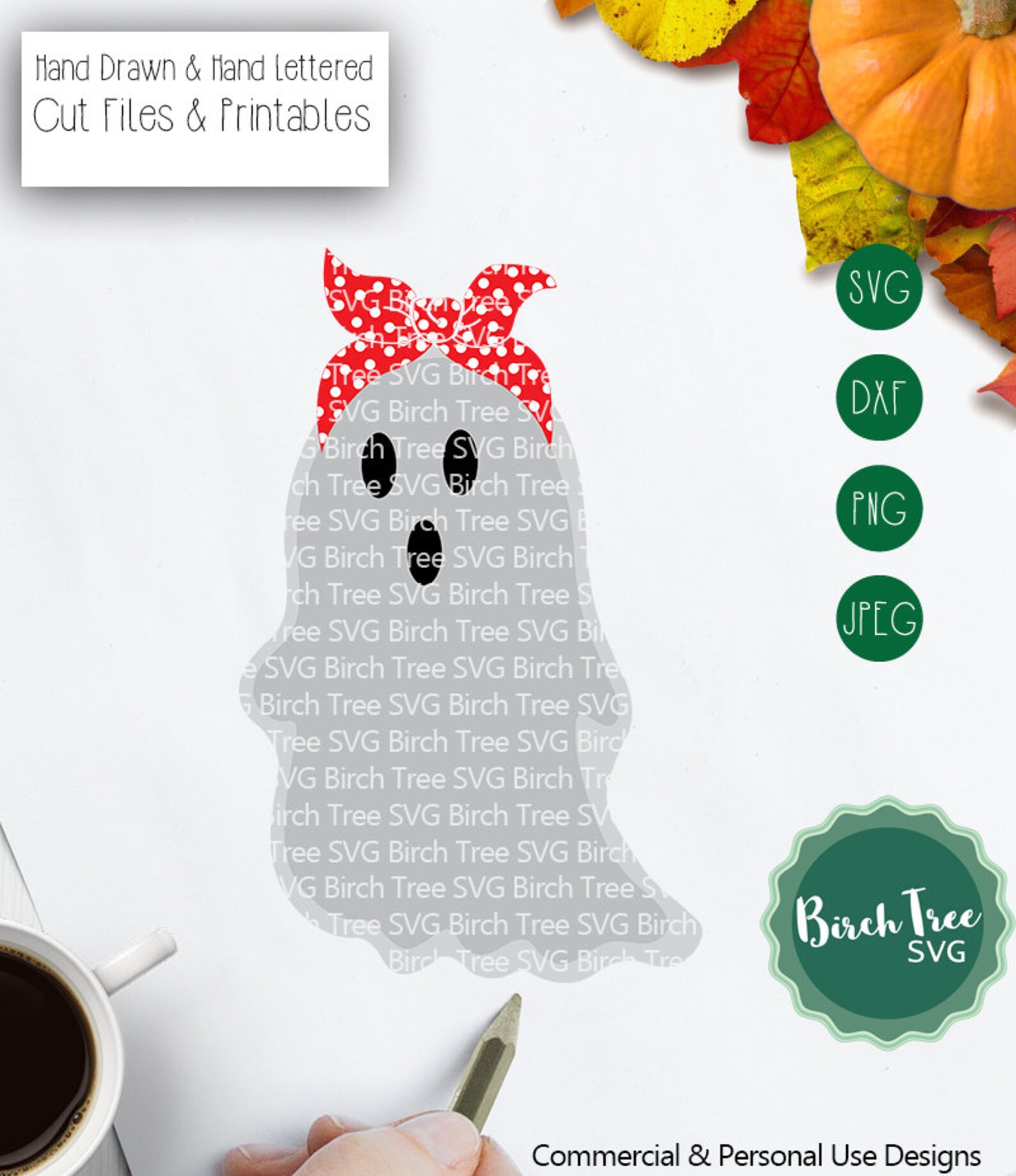Sassy Ghost Svg, Ghost Wearing Bandana Svg, Girl Ghost Svg, Halloween ...