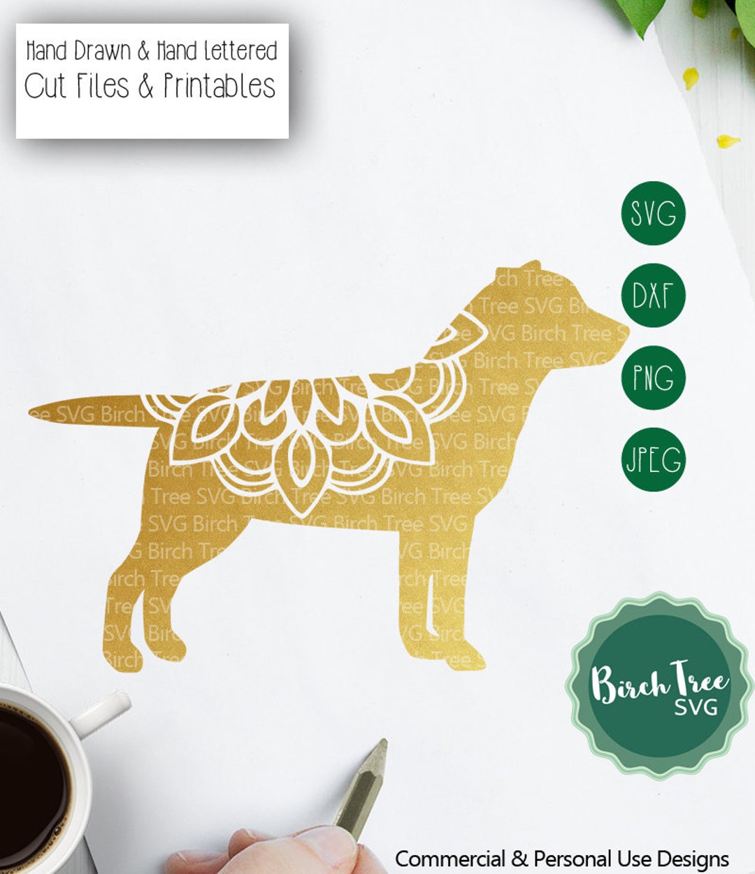 Labrador Retriever Mandala Svg Cut File, Labrador Svg Mandala SVG ...