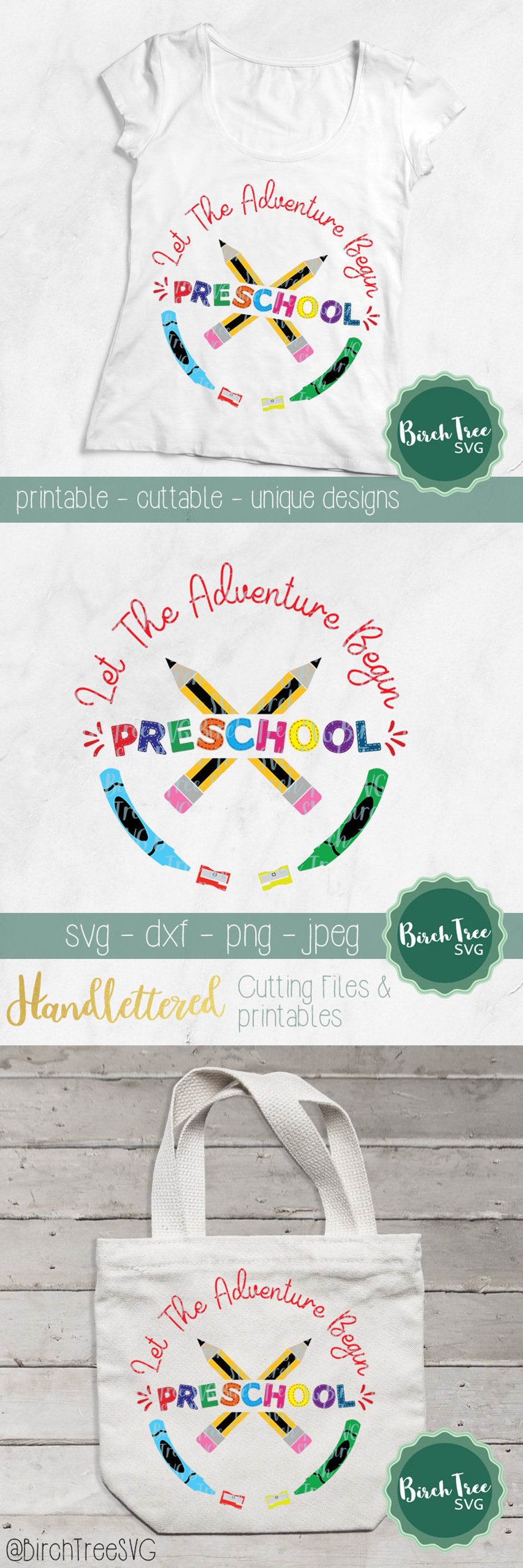 Preschool Let the Adventure Begin SVG, Preschool Teacher SVG, Preschool ...
