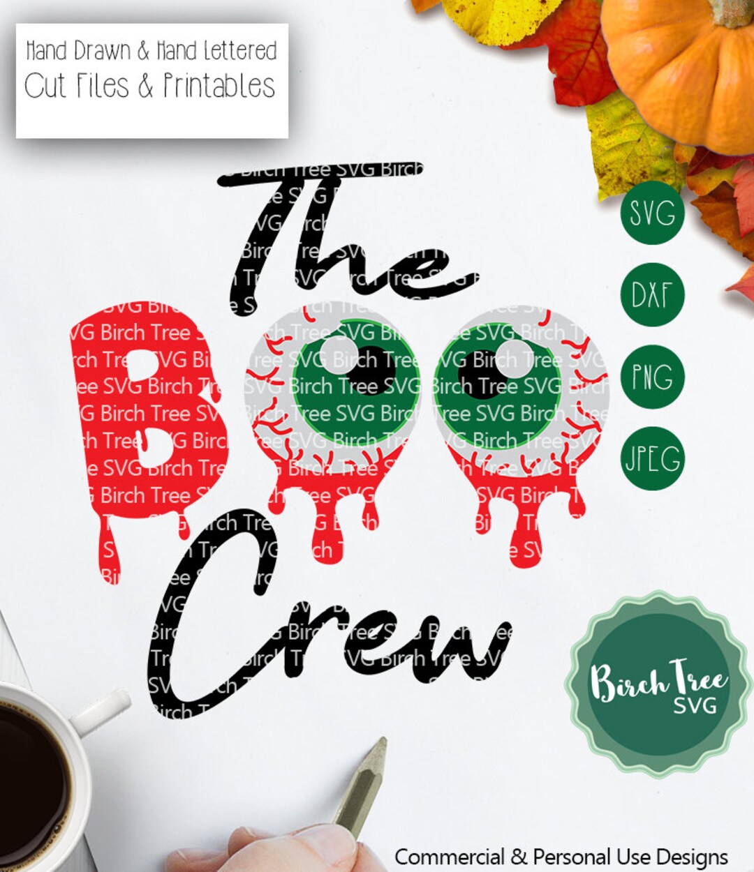 The Boo Crew Svg, Kids Halloween Svg Cut File, Trick or Treat Svg ...