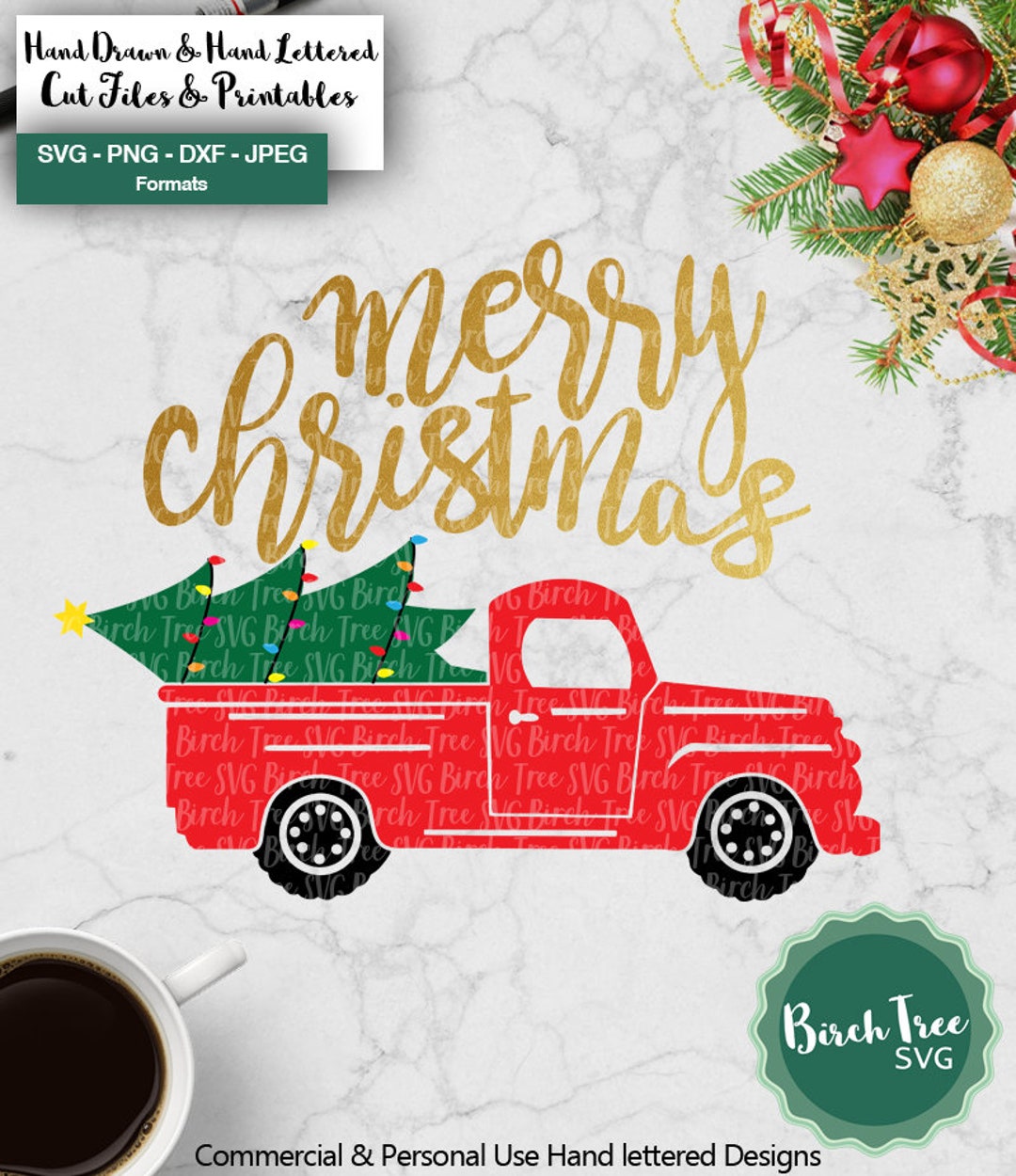 Christmas Truck SVG, Christmas Svg, Truck Svg, Christmas Tree Svg ...