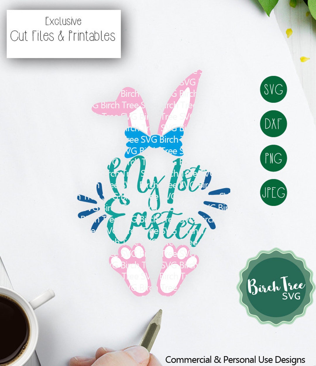 My First Easter Svg, Easter Baby Svg Cutting File, Easter Bunny Svg ...