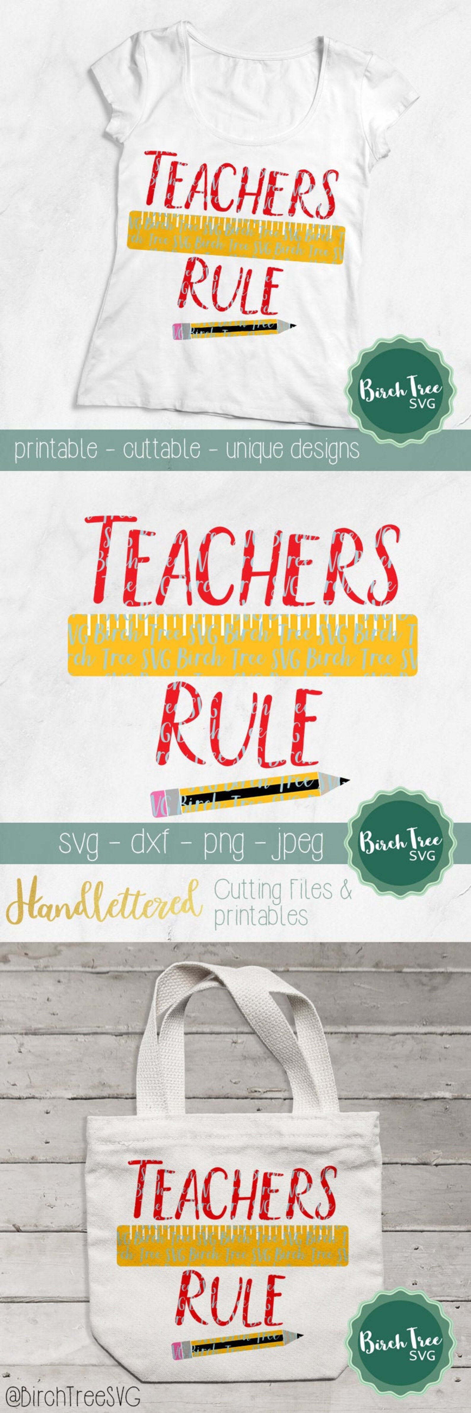 Teachers Rule SVG, Teacher Svg, Teacher Shirts Svg, Teacher Gift Svg ...