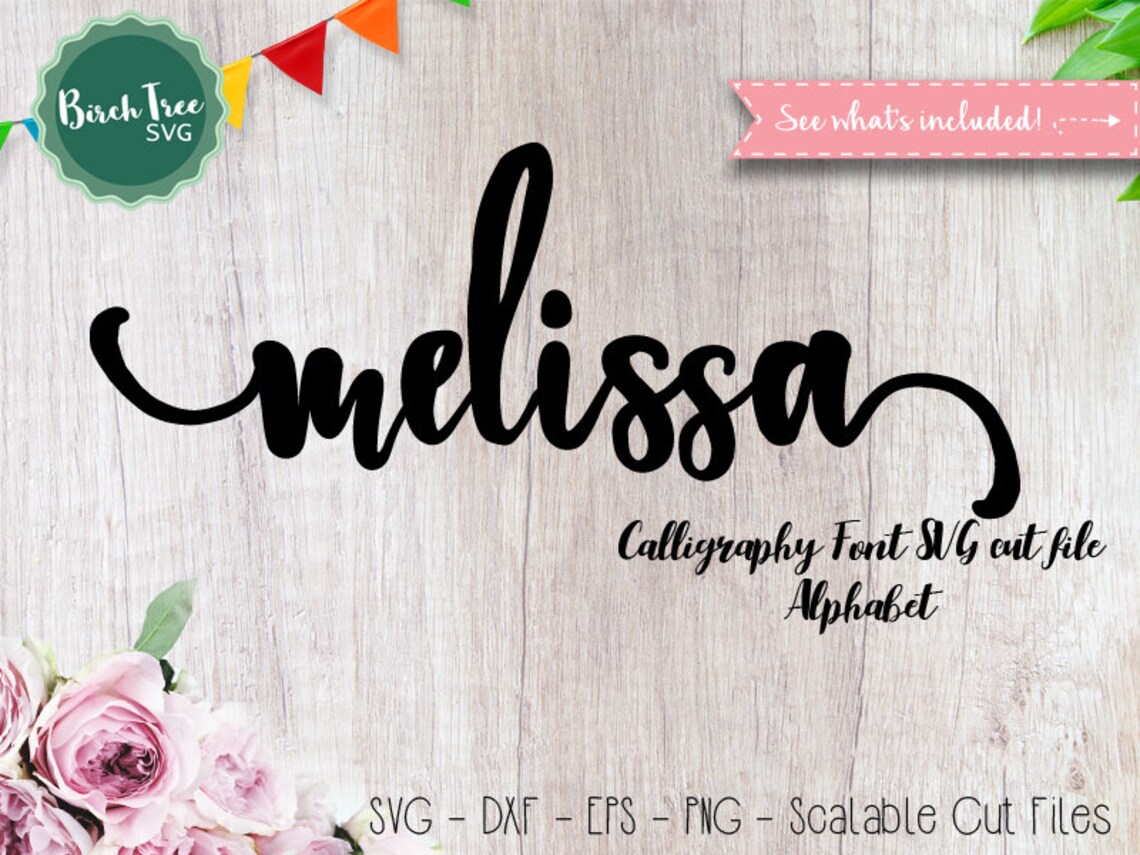 Alphabet SVG Font Cutfile Modern Calligraphy SVG Handwritten | Etsy