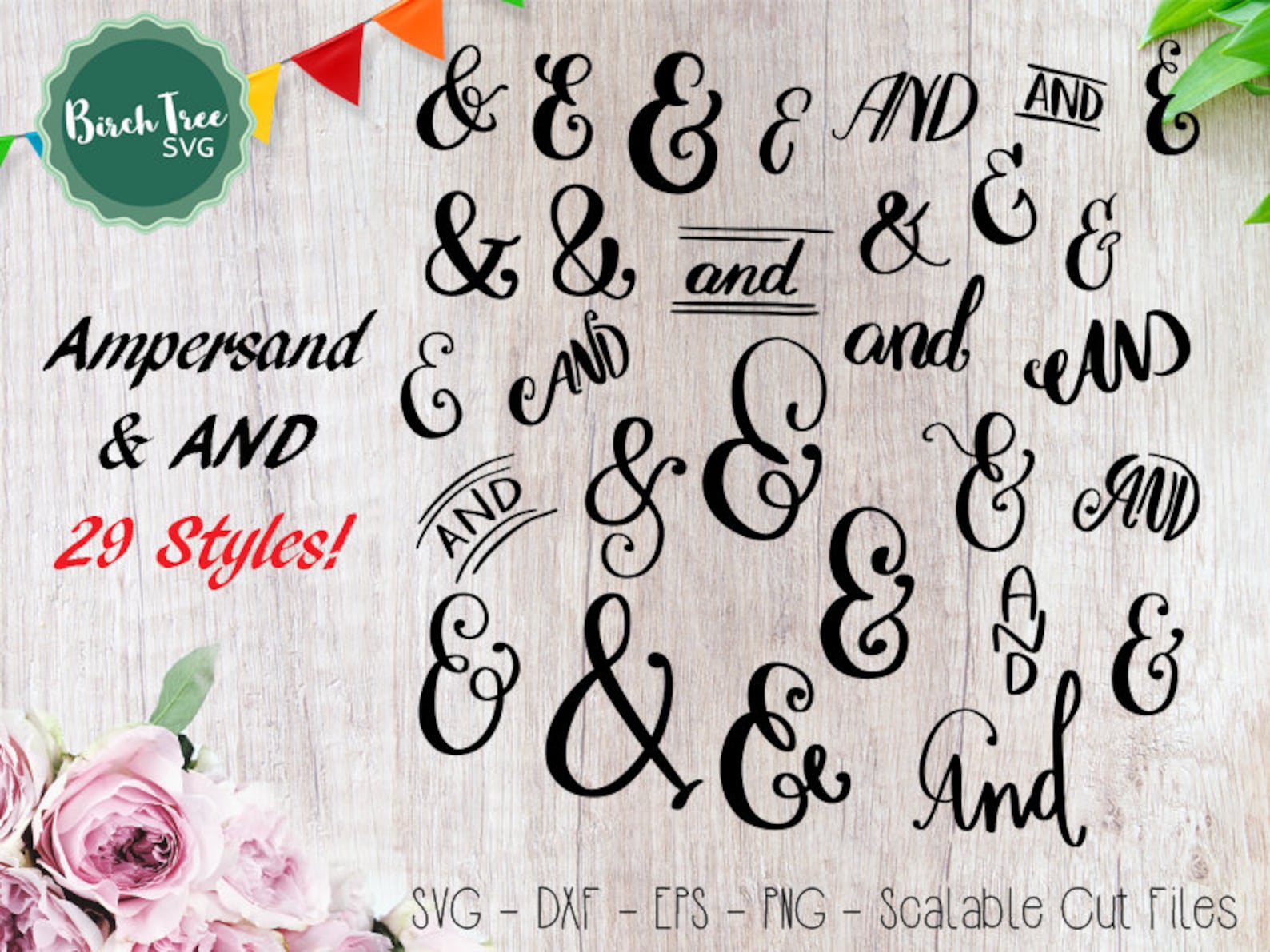 Ampersand SVG Cutfile Modern Calligraphy SVG and Svg - Etsy UK