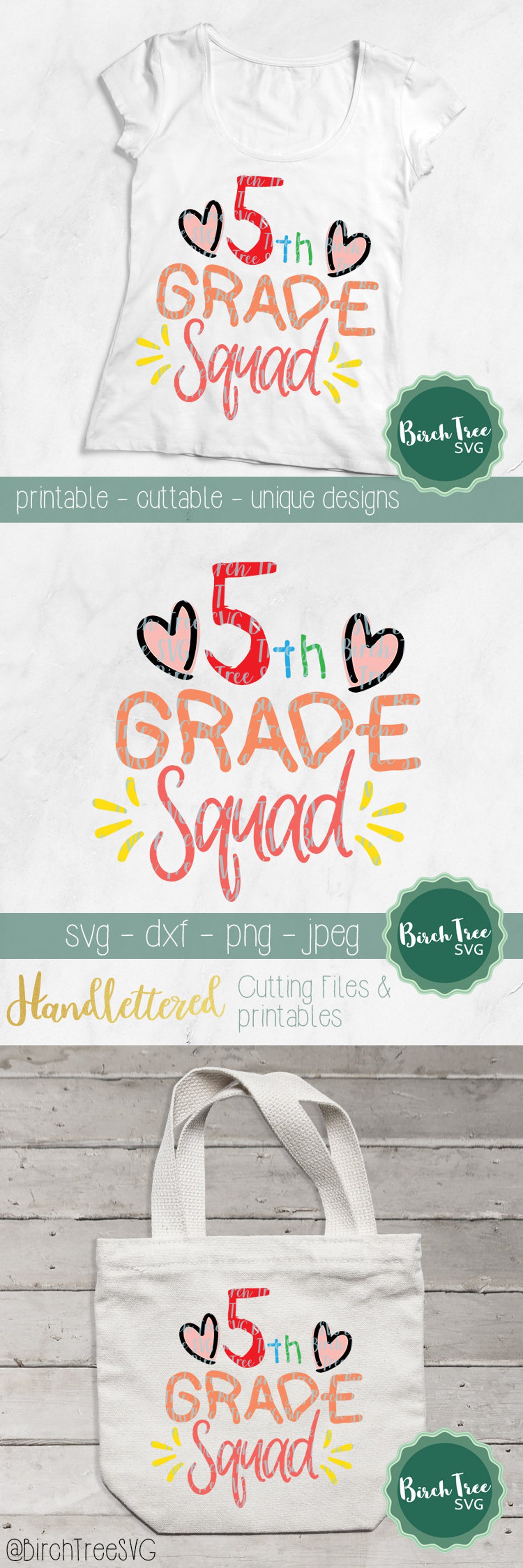 5th Grade Squad Svg Teacher Svg Fifth Grade Svg 5th Grade - Etsy