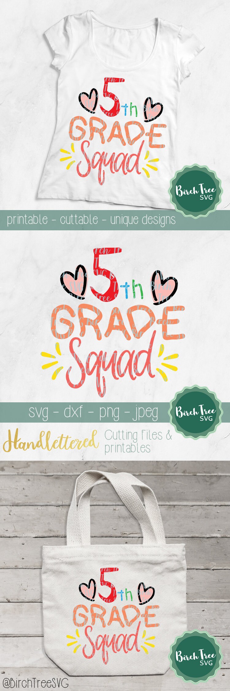 5th Grade Squad Svg Teacher Svg Fifth Grade Svg 5th Grade | Etsy