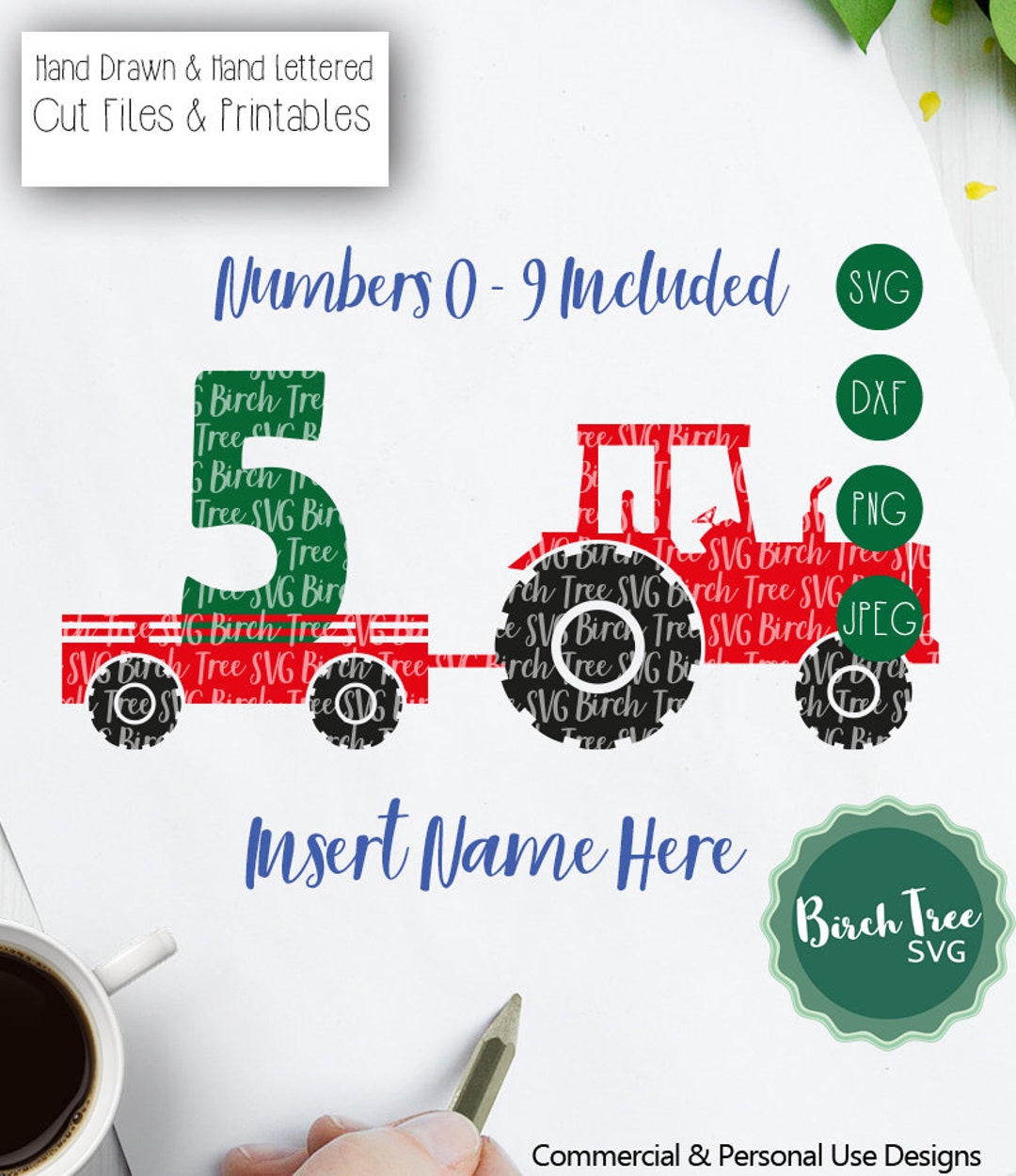 Tractor Party Svg, Tractor Monogram SVG, Little Farmer Svg, Farmer ...