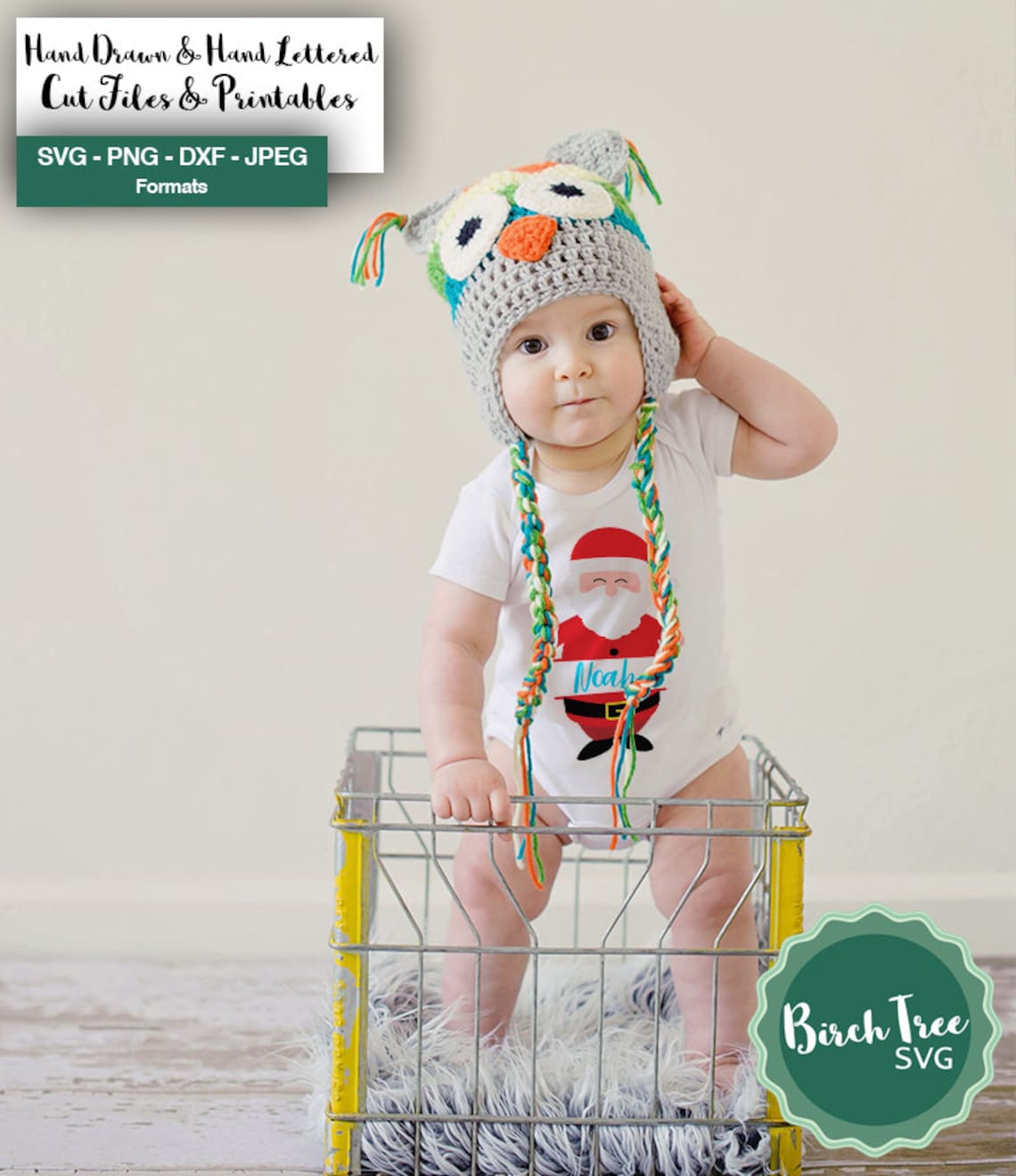 Santa Monogram Svg, Split Monogram Santa SVG Cut File, Christmas Svg ...