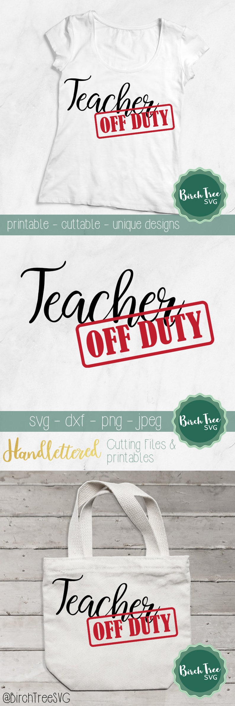 Teacher off Duty SVG Teacher Svg End of School Svg off Duty | Etsy