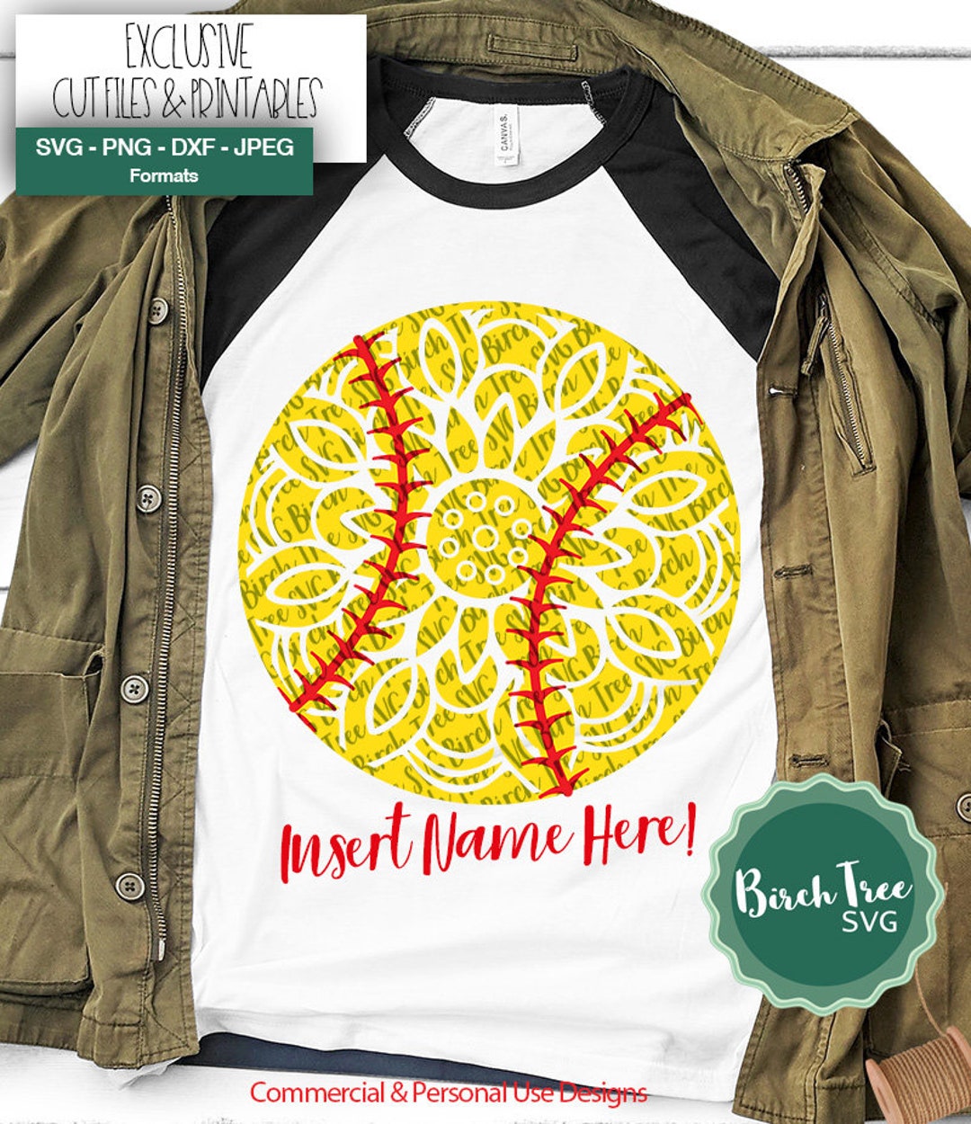 Softball Mandala Svg, Softball Svg, Softball Mom Svg Cut File, Softball ...