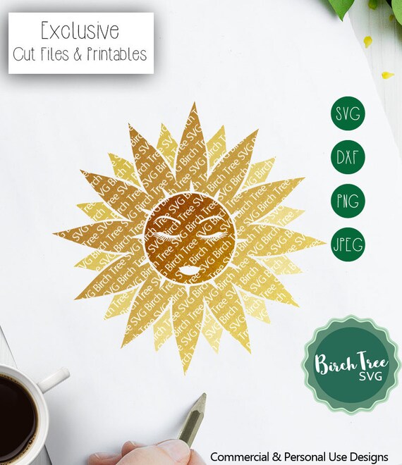 Sun With Face SVG Cut File Sunshine Svg Summer Svg Svg Sun - Etsy UK