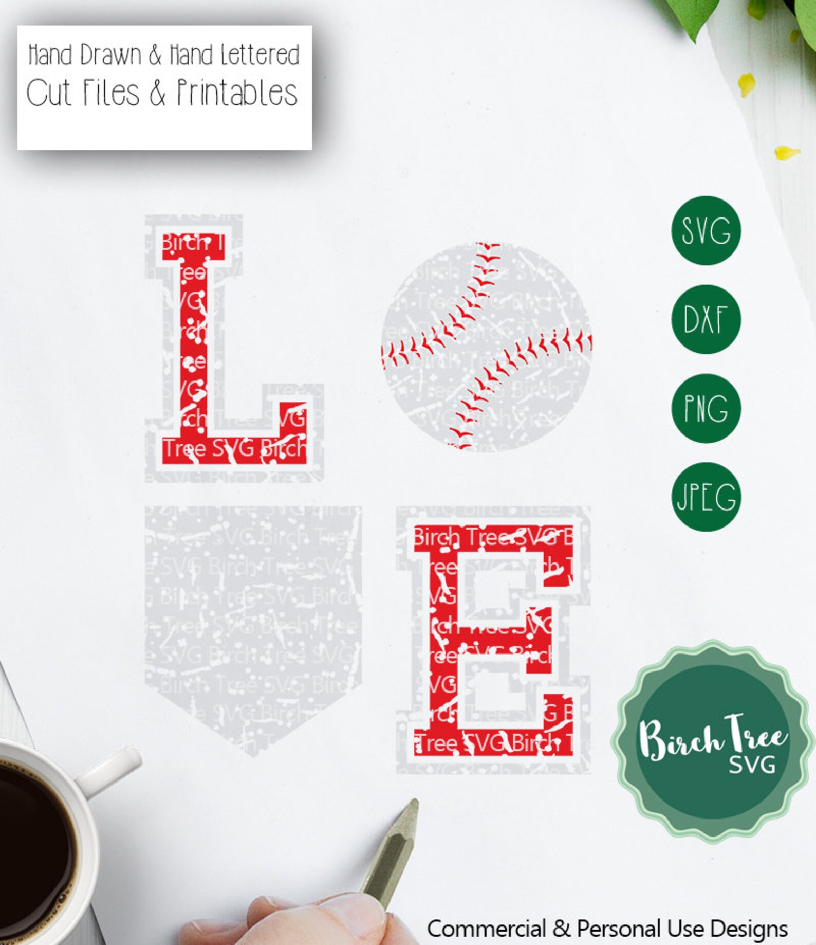 Love Baseball SVG Baseball Mom SVG Baseball SVG Grunge - Etsy