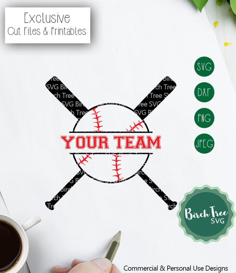 Baseball Monogram Svg, Baseball Svg Cutting File, Baseball Bat Svg ...