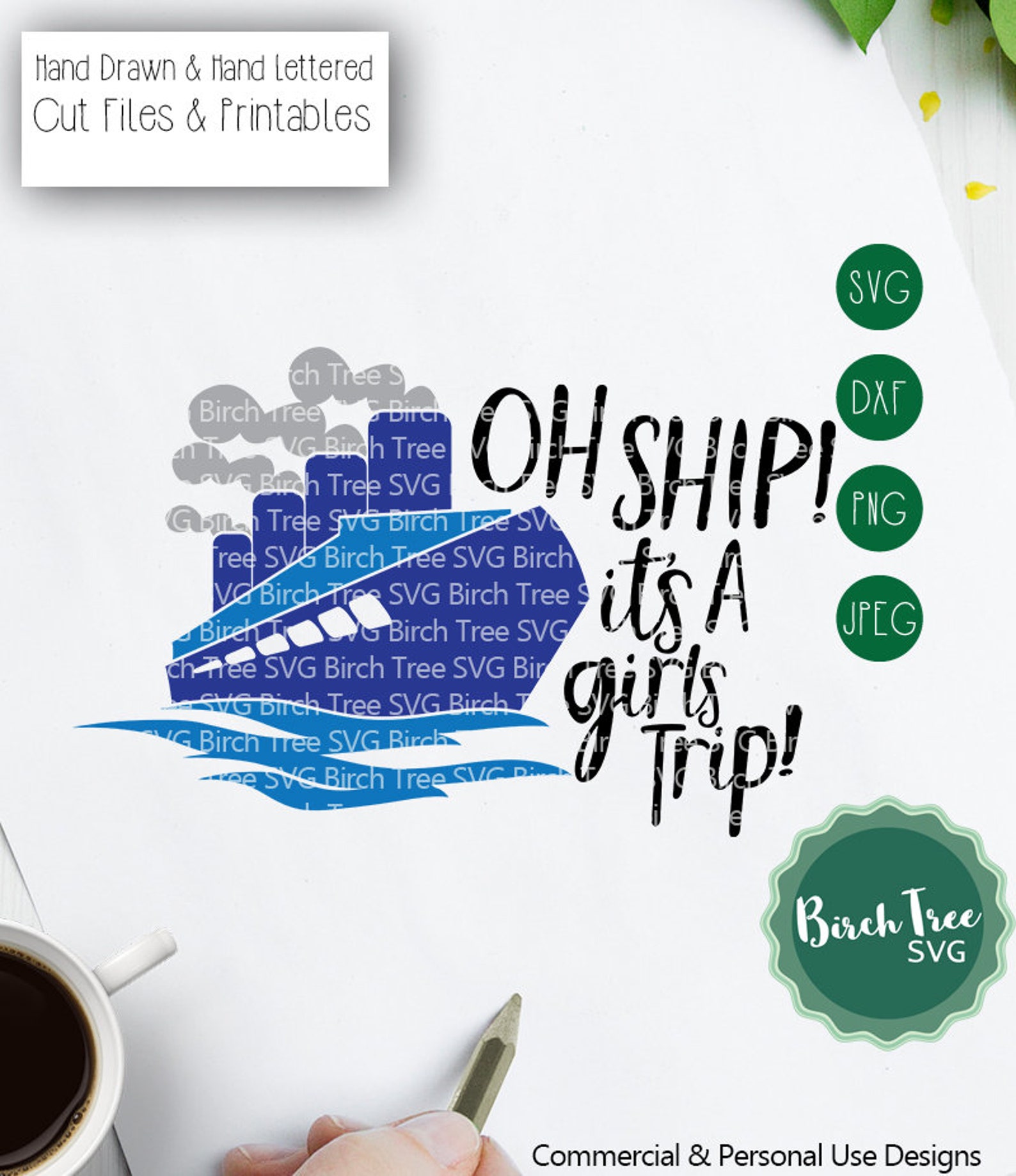 Oh Ship Its a Girls Trip Svg, Cruise Svg, Vacation Svg, Girls Vacation ...