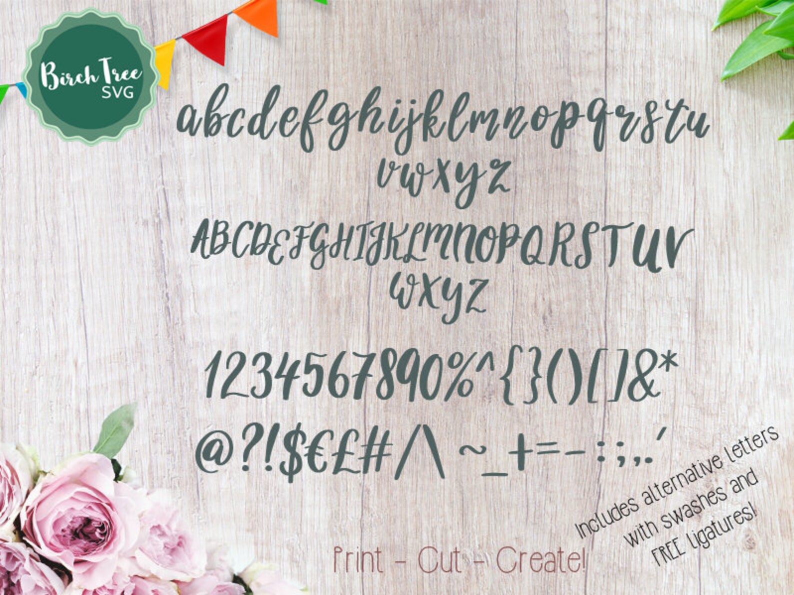 Alphabet SVG Font Cutfile, Modern Calligraphy SVG, Handwritten Script ...