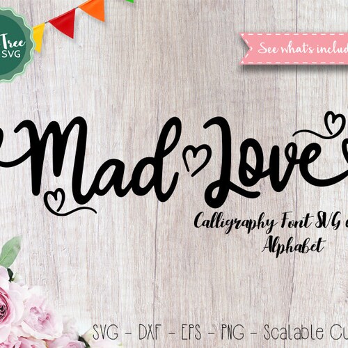 Alphabet SVG Font Cutfile Modern Calligraphy SVG Handwritten - Etsy