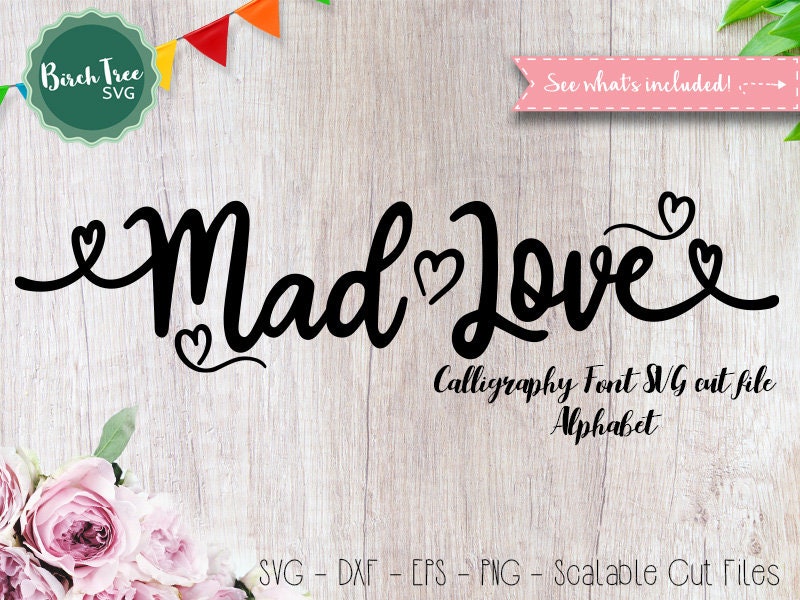 Alphabet SVG Font Cutfile Modern Calligraphy SVG Handwritten - Etsy