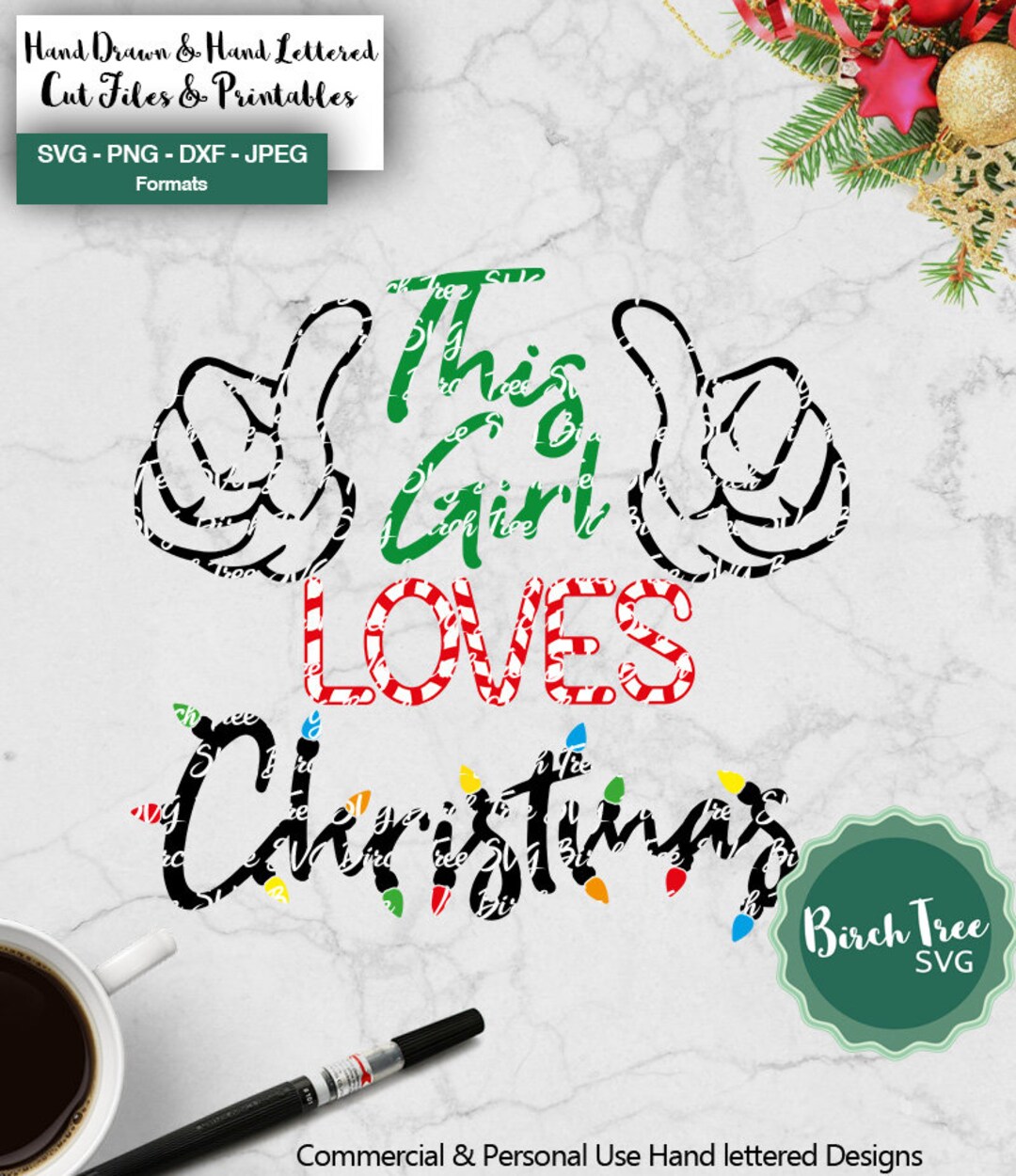 This Girl Loves Christmas SVG, Christmas SVG, Girls Christmas Shirt Svg ...