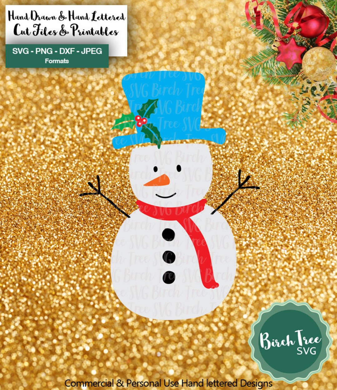 Snowman Svg Cute Christmas Svg Christmas SVG Cut File Winter Svg for ...