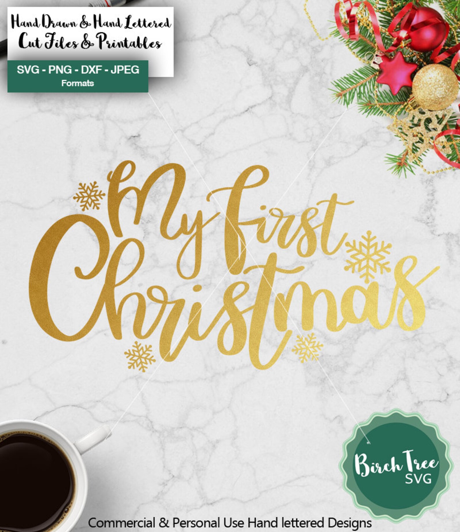 My First Christmas SVG Cutting Files Baby Christmas SVG - Etsy