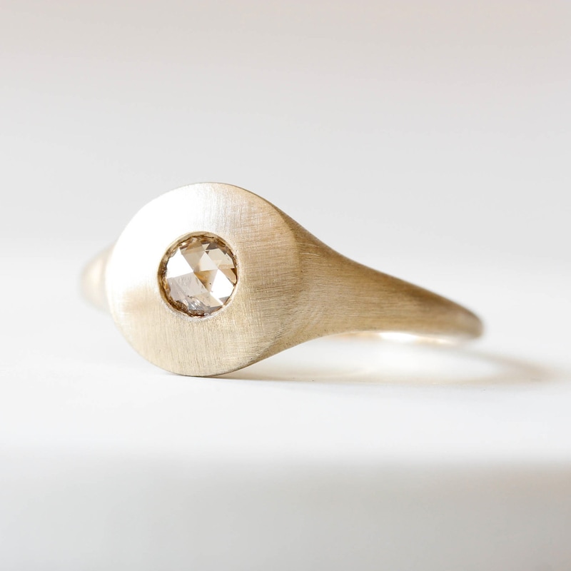 Diamond Pinky Ring Women - Etsy