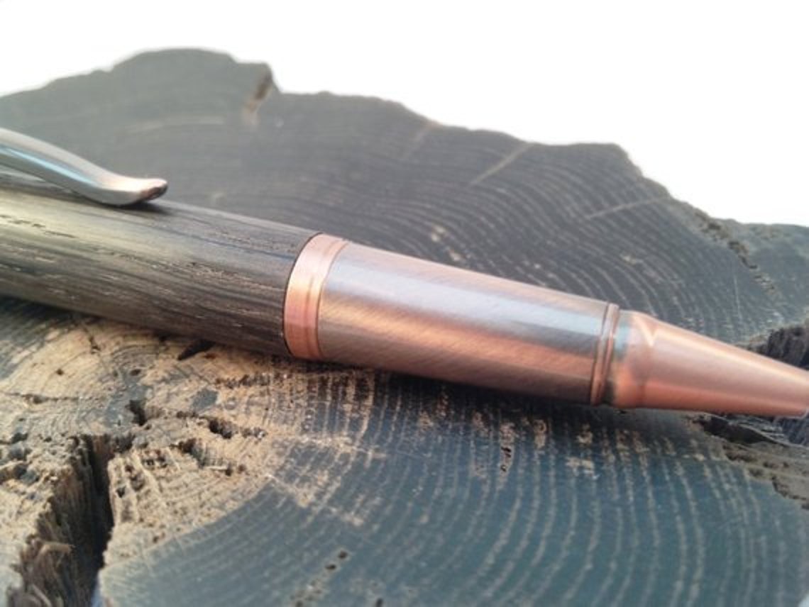Copper Pen 7th Anniversary Gift Ballpoint Pen Wooden Pen - Etsy