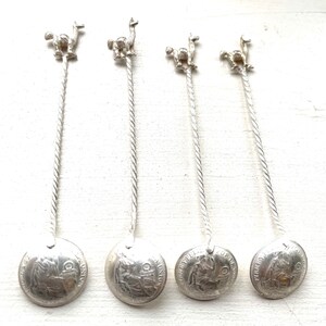1891 1910 Peru Silver Souvenir Coin Spoons With Llamas & - Etsy