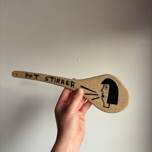 Pot Stirrer With Black Hair - Etsy