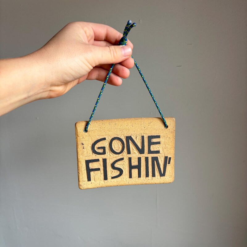 Gone Fishin Sign - Etsy