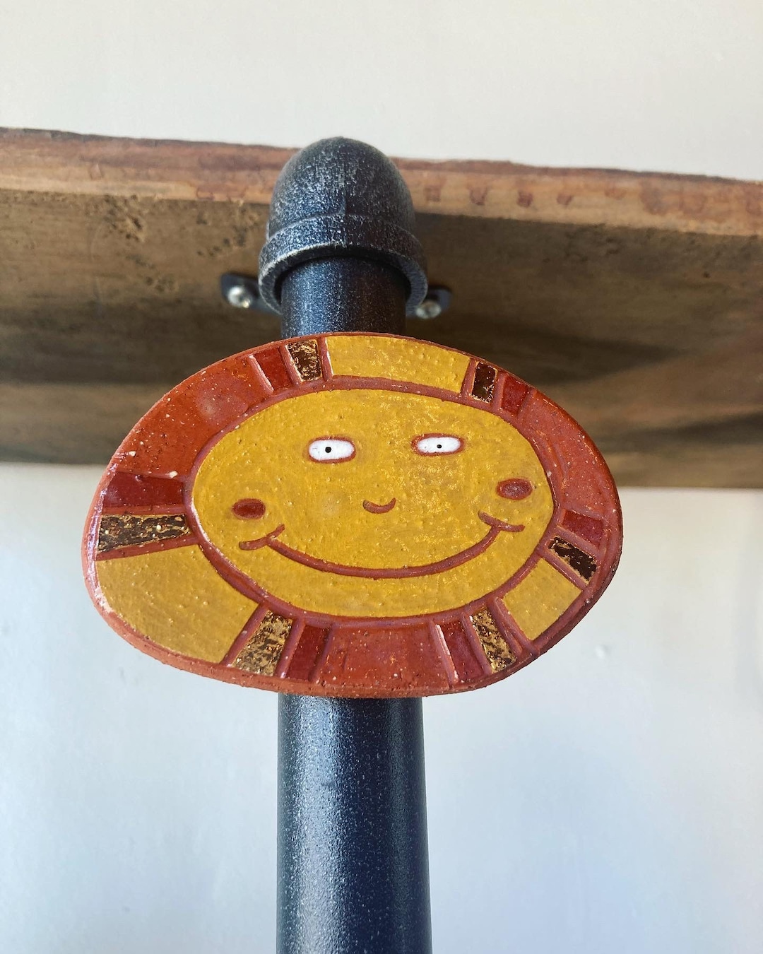 Terra Cotta Sunshine Magnet With Gold Luster Accents - Etsy
