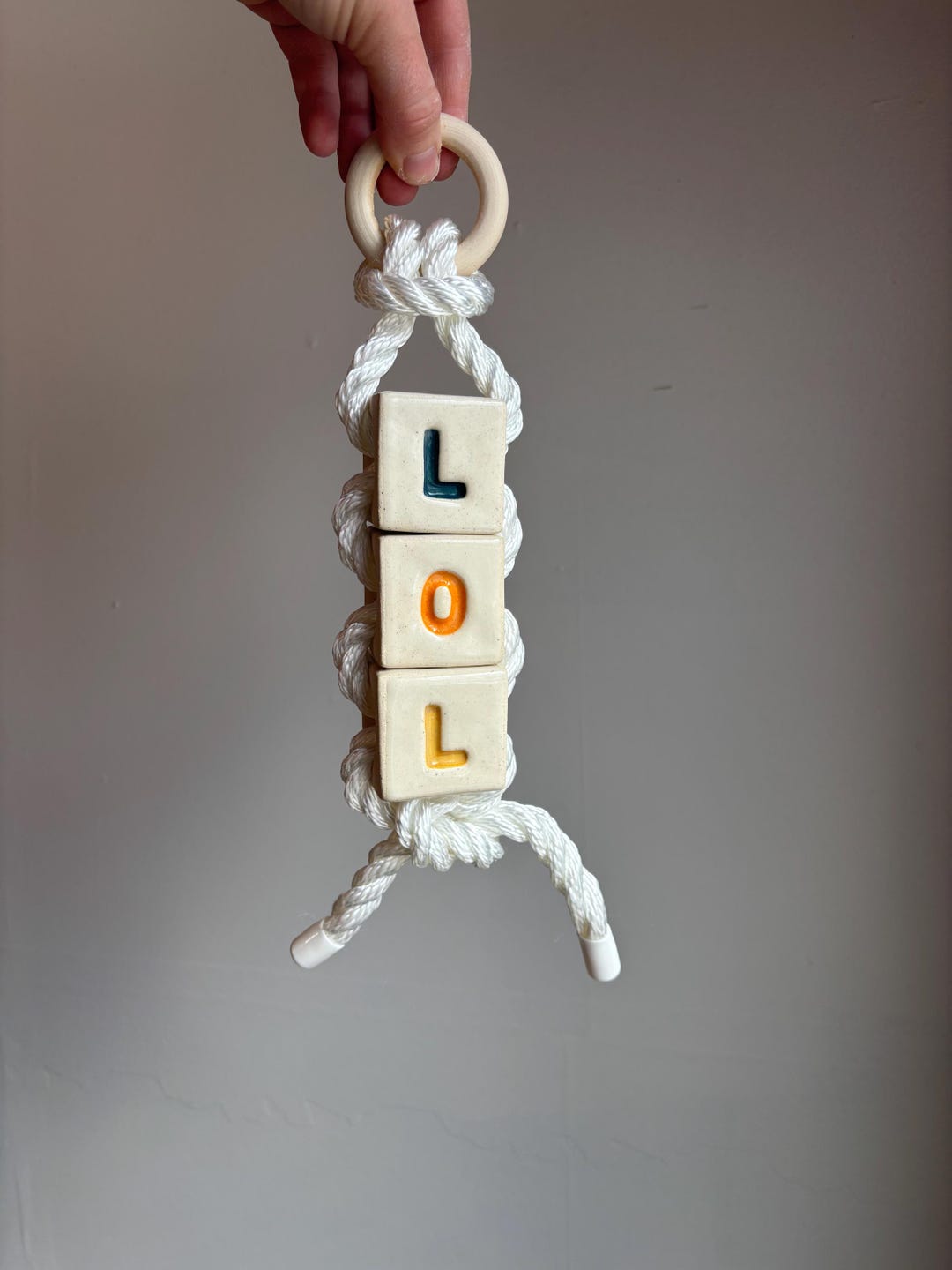 Oversized LOL Letter Bead Wall Hang - Etsy