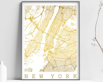 New york city map | Etsy