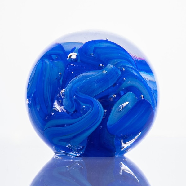 Blue Crystal Paperweight - Etsy