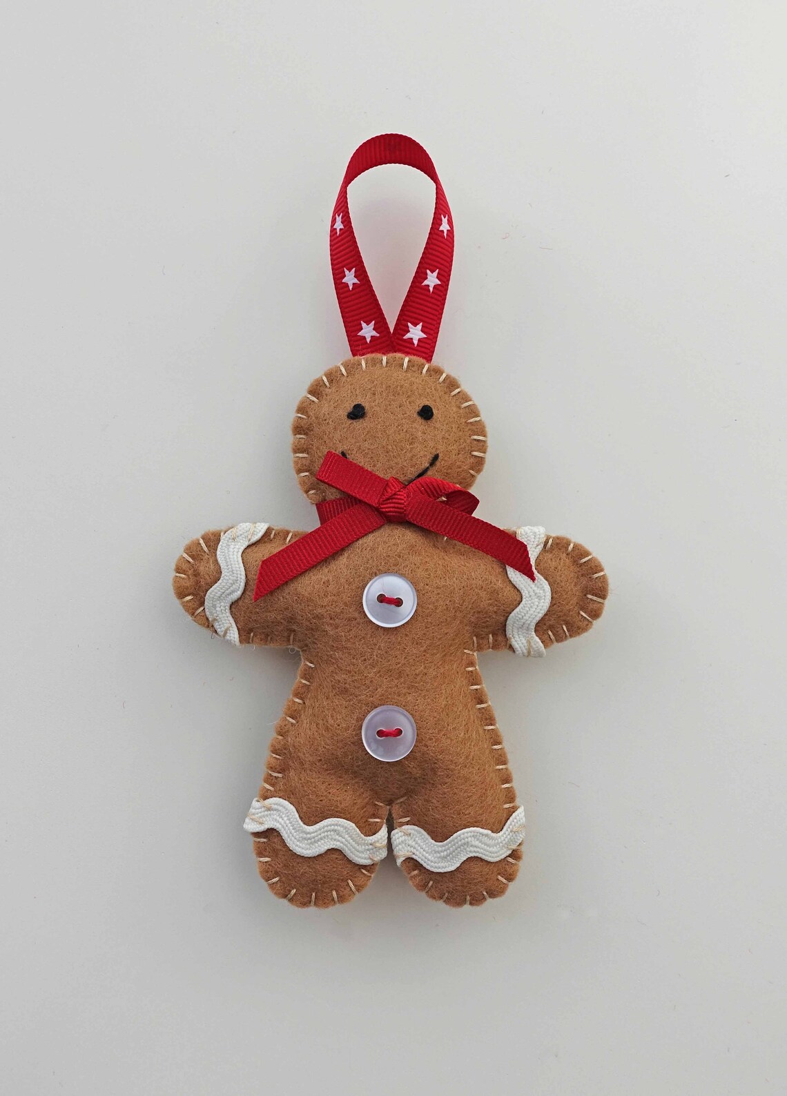 Gingerbread Man Decoration Pattern and Instructions DIY Pdf - Etsy