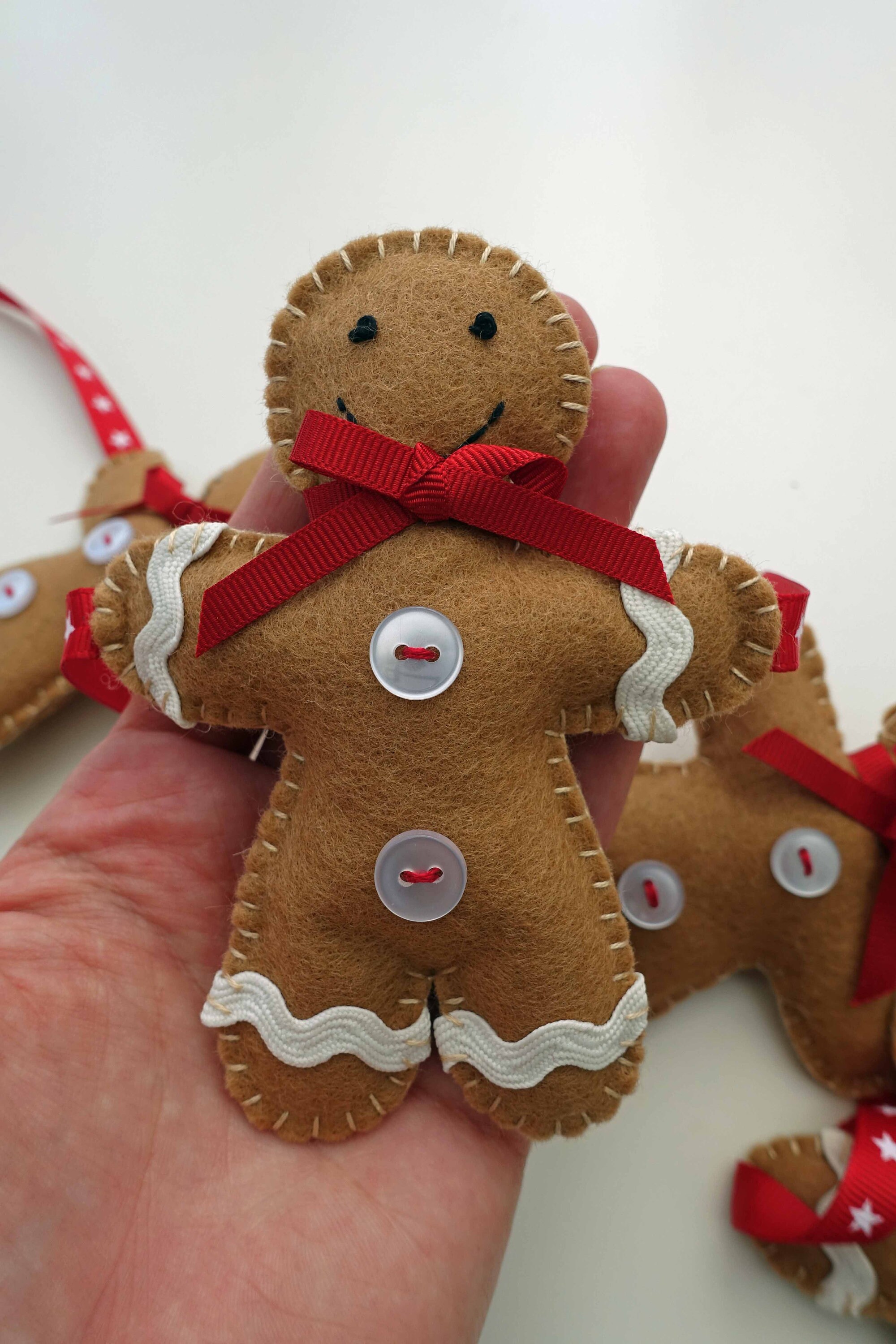 Gingerbread Man Decoration Pattern and Instructions DIY Pdf - Etsy